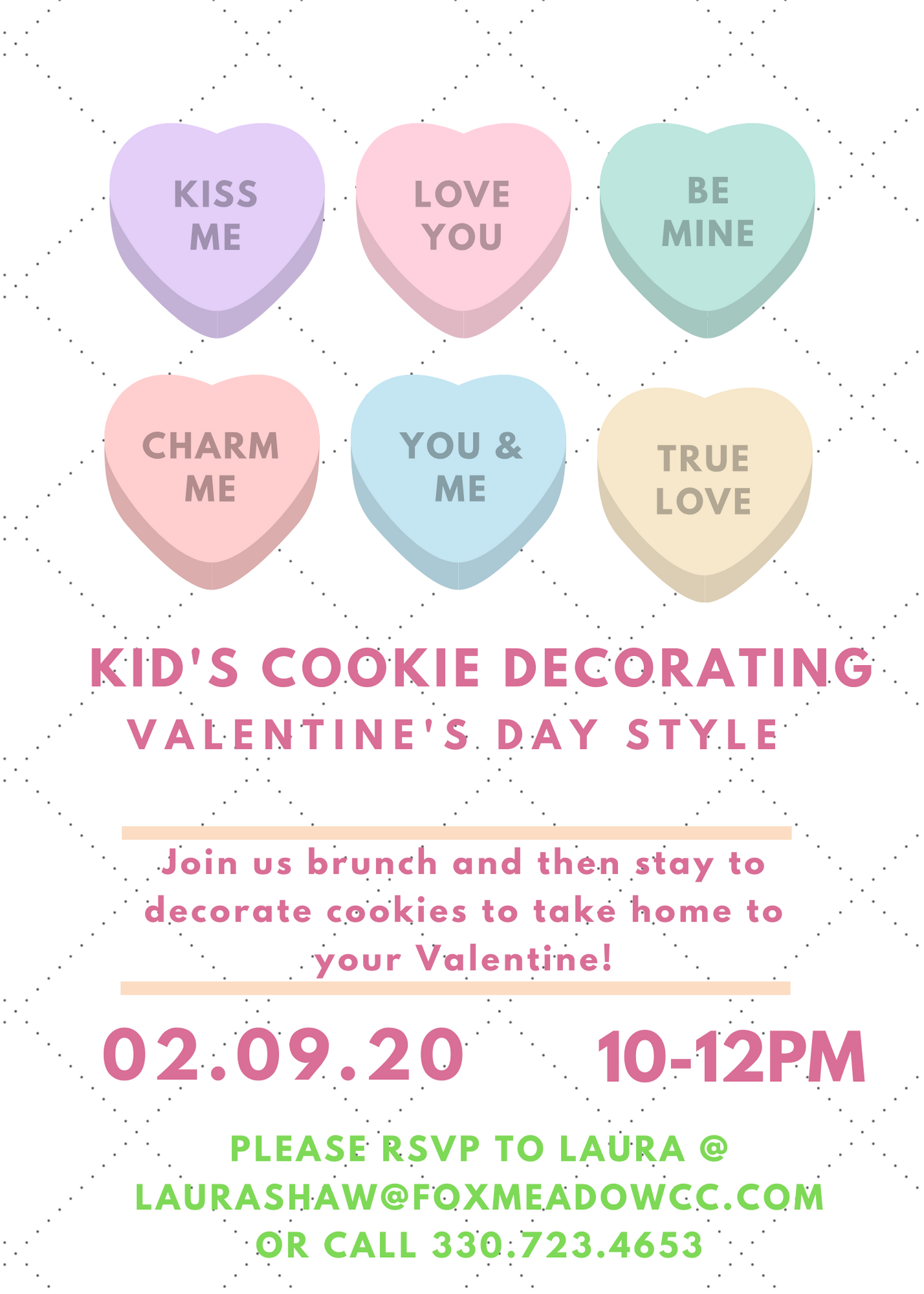 Kid's Valentine's Day Cookie Decorating | Fox Meadow Country Club ...